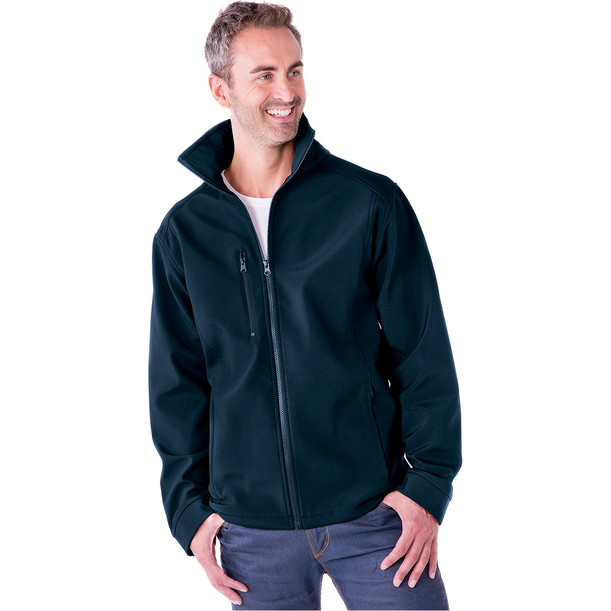 Arco Essentials Navy Interactive Softshell Jacket | Arco Essentials ...