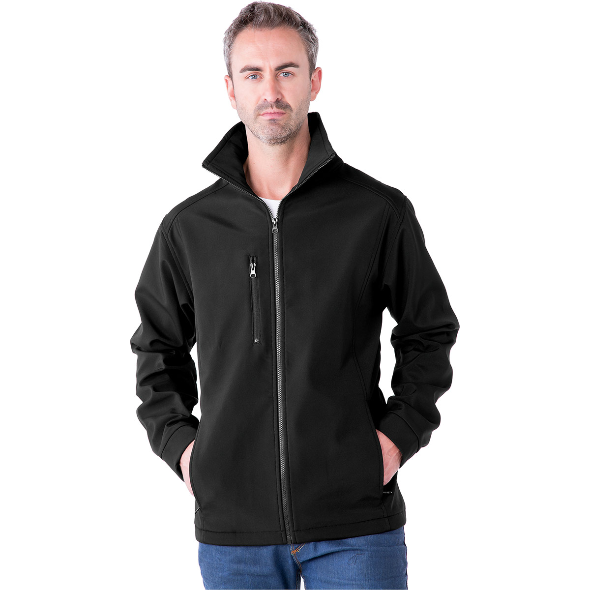 Arco Essentials Black Interactive Softshell Jacket | Arco Essentials ...