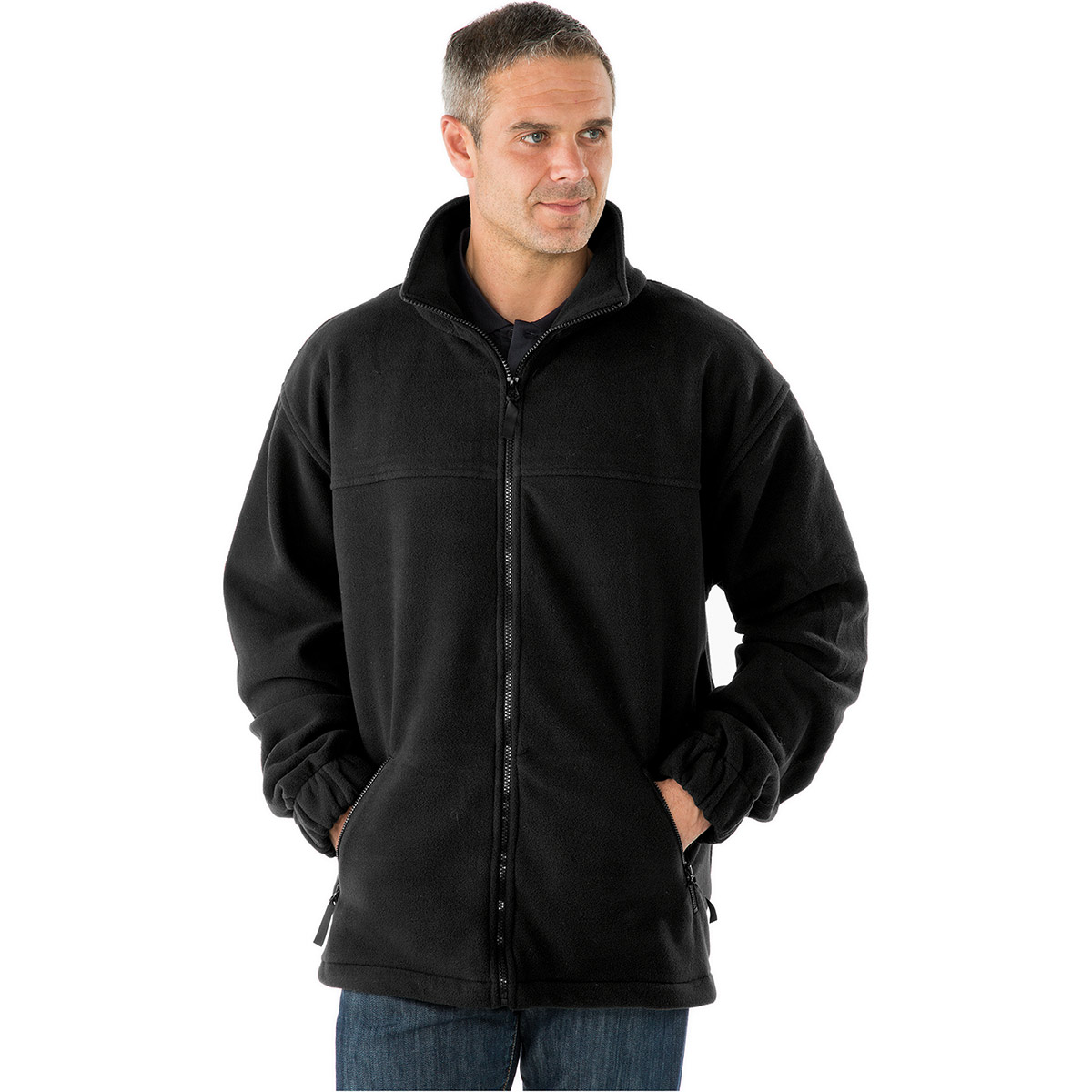 Arco Essentials Unisex Black Fleece Jacket | Arco Essentials | Work ...