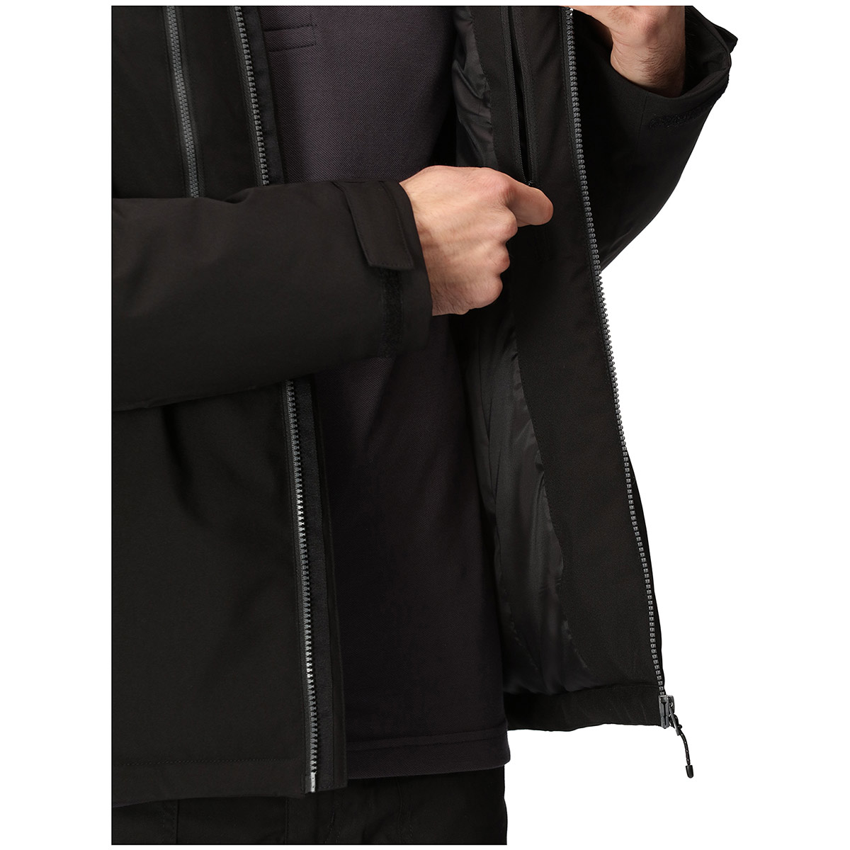 Regatta Professional Navigate Black/Seal Waterproof Jacket | Regatta ...