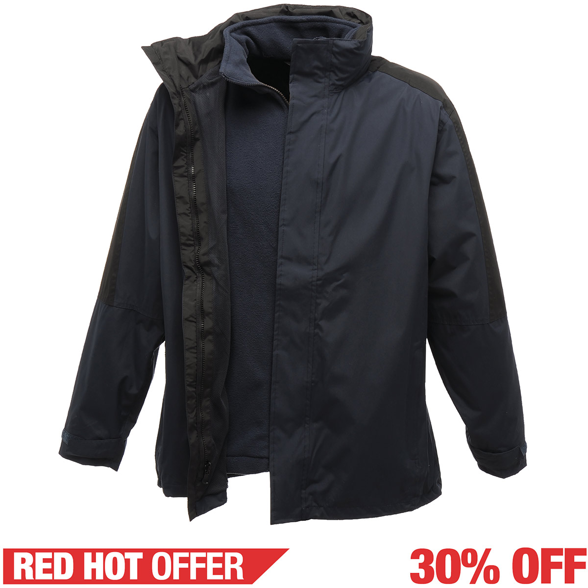 Regatta Defender III Men’s Navy/Black 3-in-1 Waterproof Jacket ...