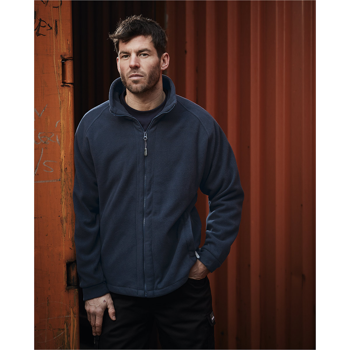 TROJAN Glacier Men’s Navy Interactive Fleece Jacket | TROJAN | Casual ...