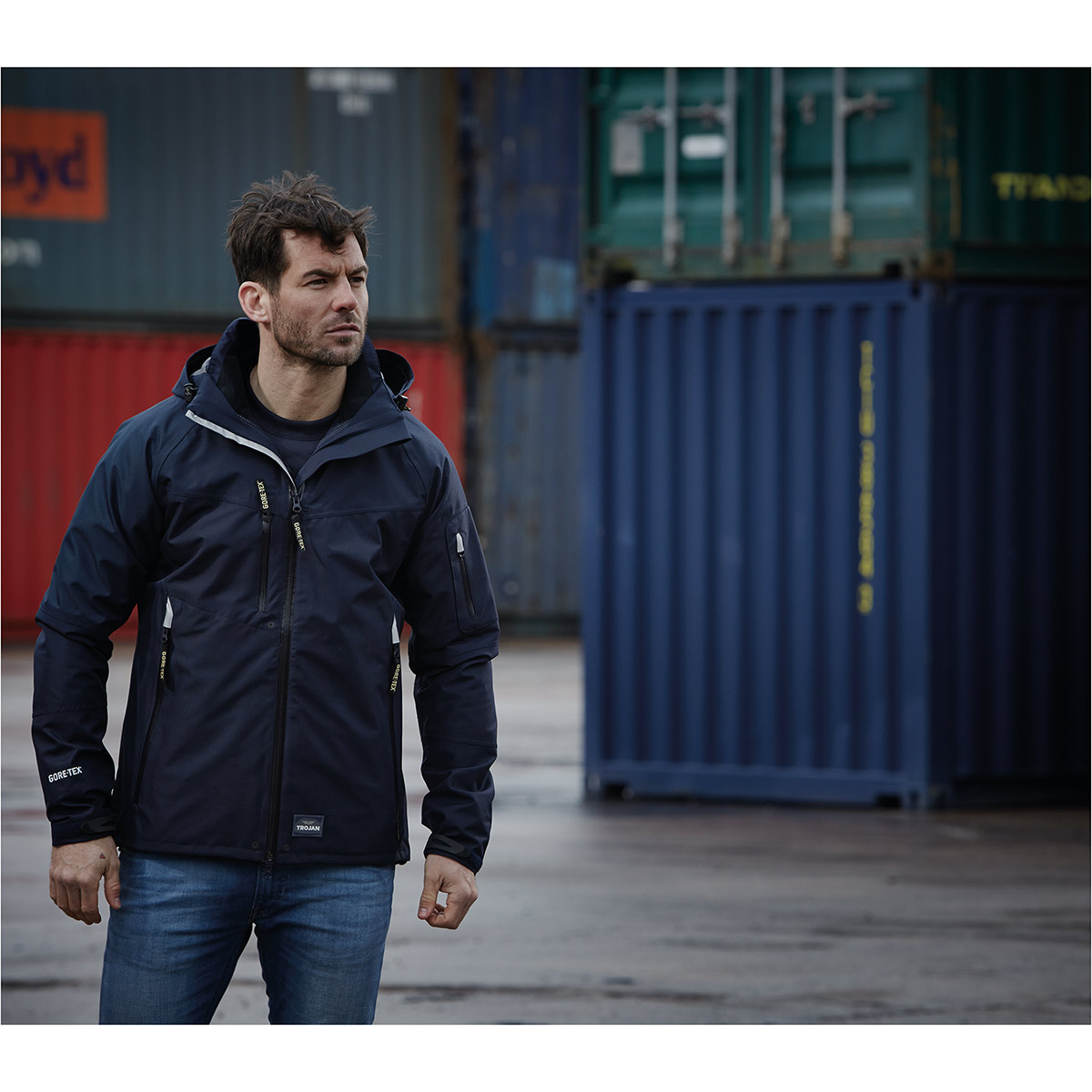 TROJAN Navy Interactive GORE-TEX Jacket | TROJAN | Work Jackets and ...