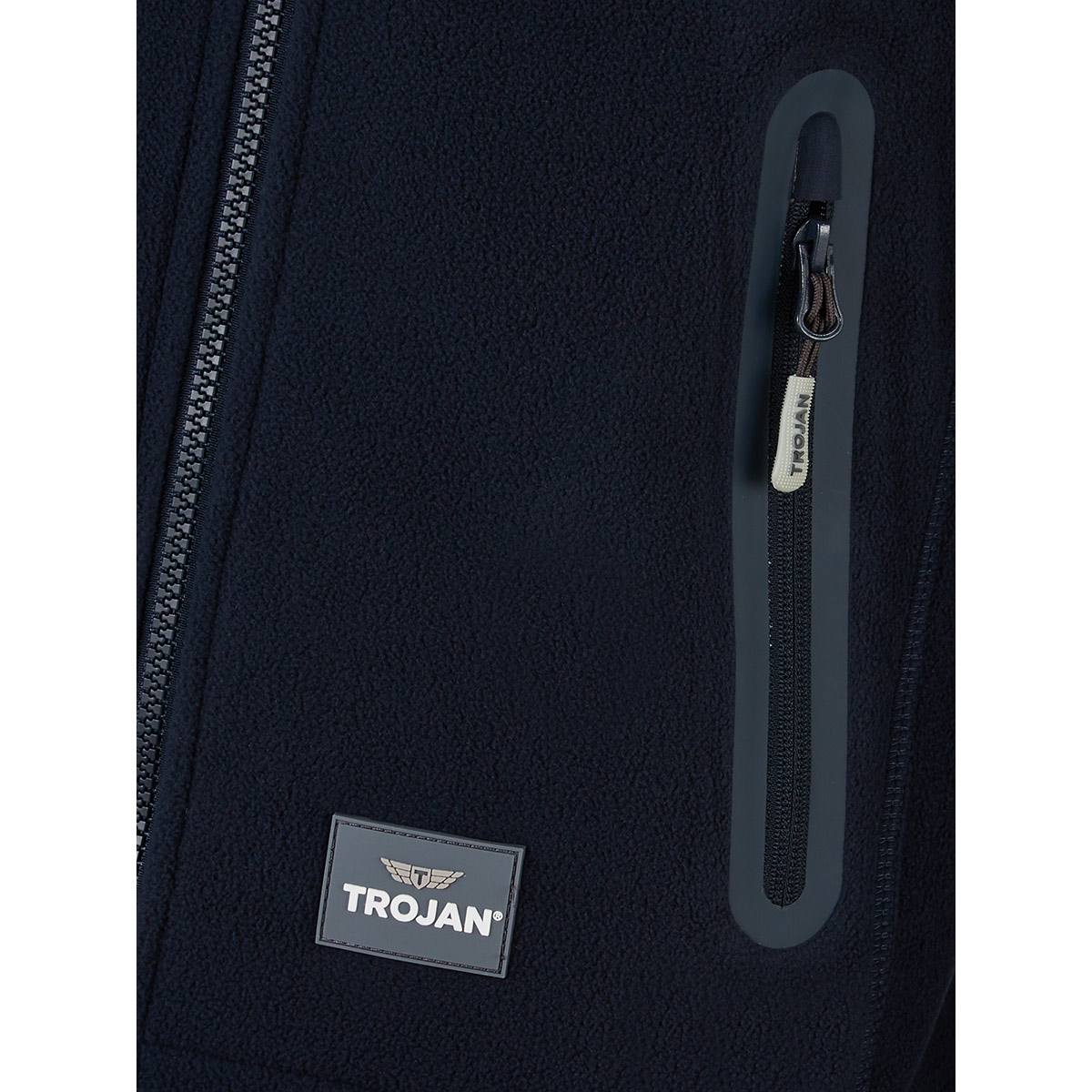 TROJAN Navy Interactive Micro Fleece Jacket | TROJAN | Work Jackets and ...