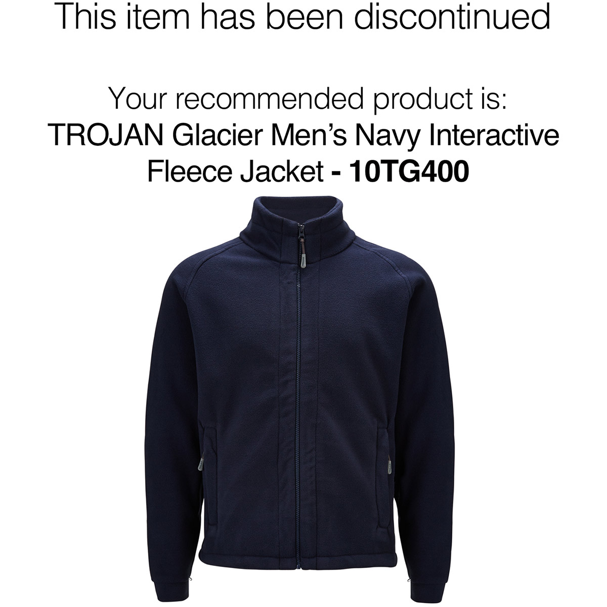 TROJAN Black/Grey Tradesman Fleece Jacket | TROJAN | Casual and ...