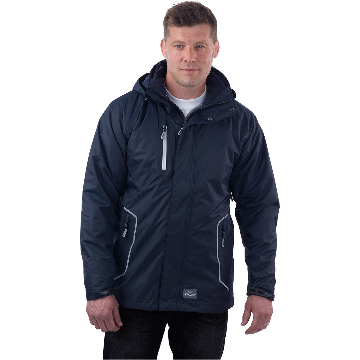 TROJAN Navy 3-in-1 Waterproof Jacket | TROJAN | Work Jackets and Coats ...