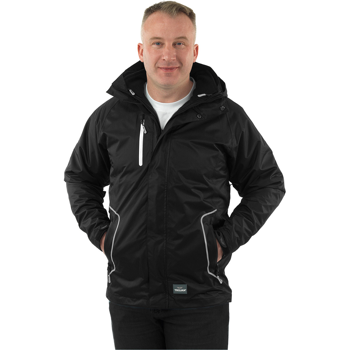 TROJAN Black 3-in-1 Waterproof Jacket | TROJAN | TROJAN | Arco
