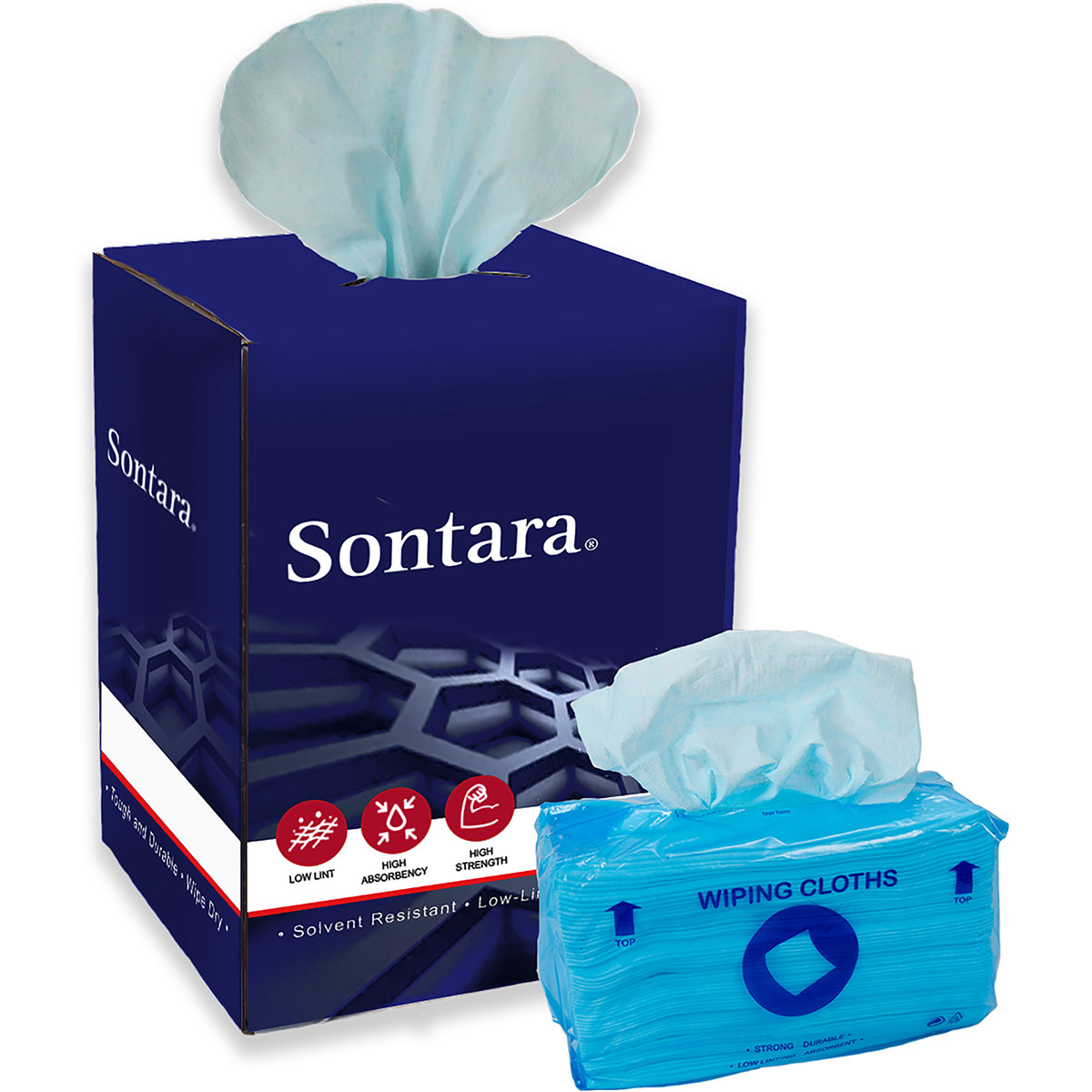 Sontara STC69 Creped Turquoise Cleaning Cloths Pack | Sontara ...