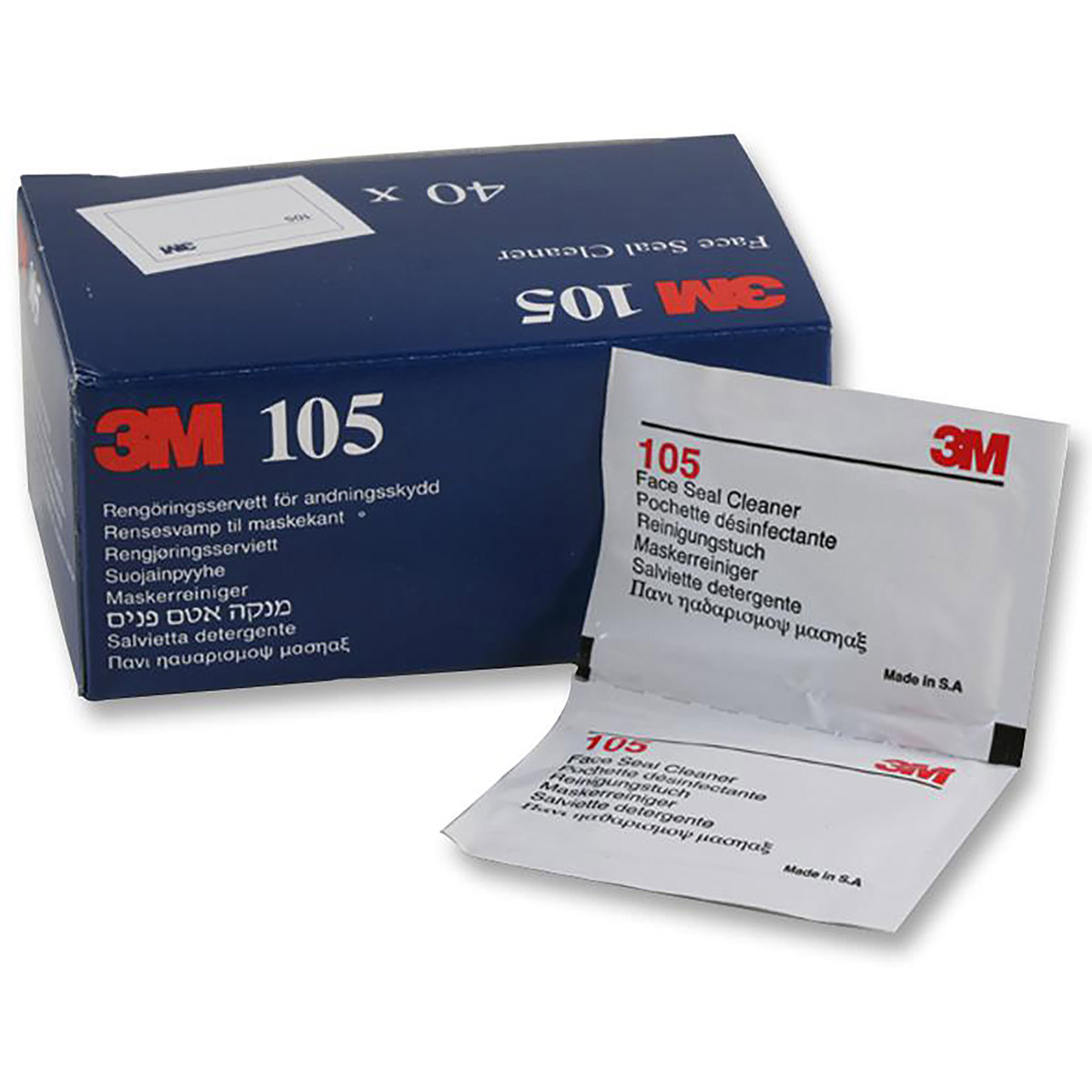 3M 105 Face Seal Cleaning Wipes (Box of 40) | 3M | Respirator Spares | Arco