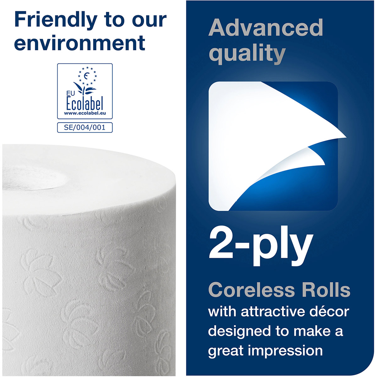 Tork Advanced T7 White Coreless Mid-Size Toilet Roll 103m (Case of 36) | Tork | Toilet Rolls | Arco