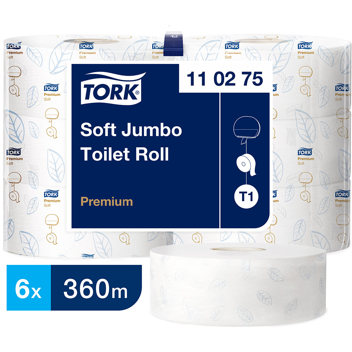 Tork Premium T1 White Soft Jumbo Toilet Roll 360m (Case of 6) | Tork | Toilet Rolls | Arco