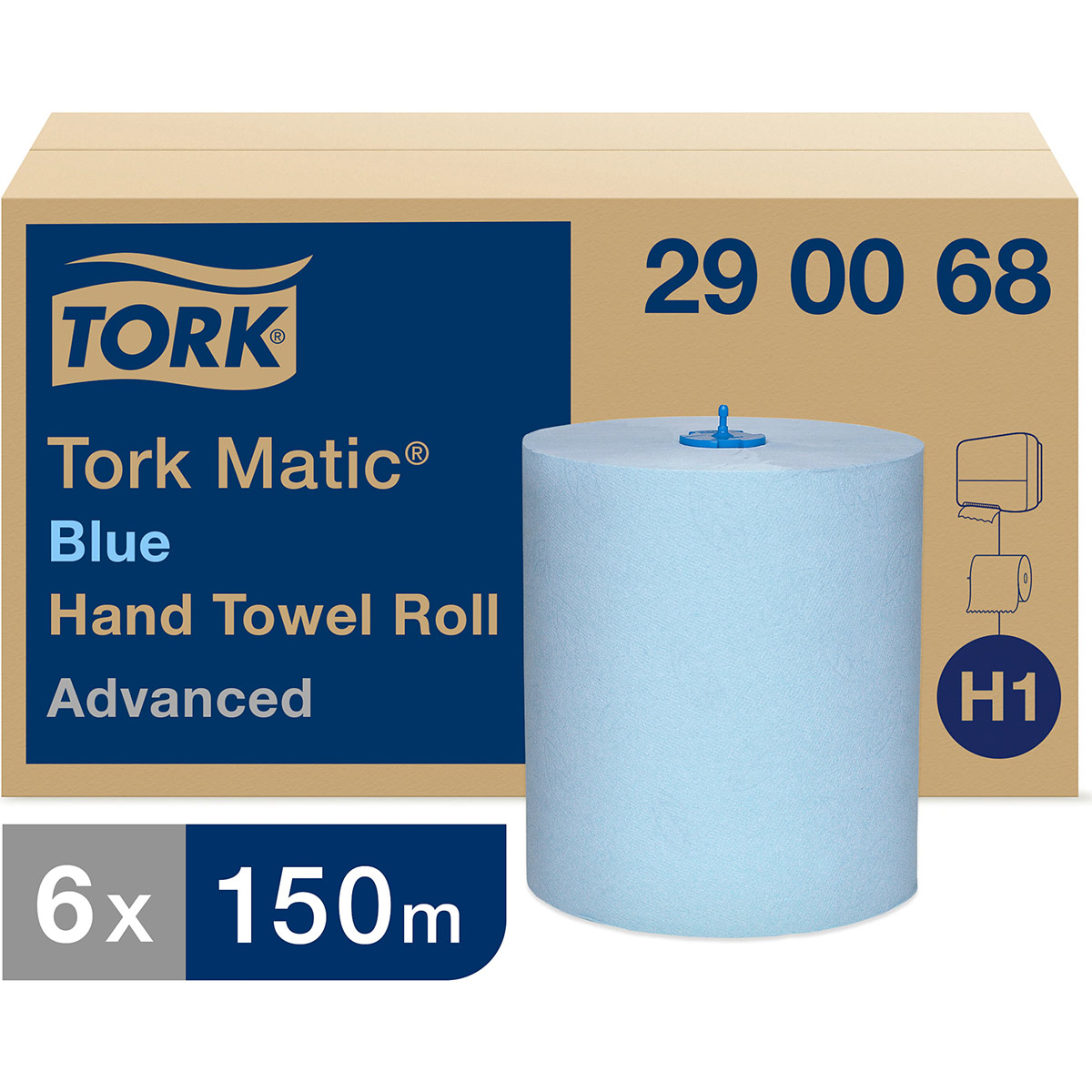 Tork Matic Advanced H1 Blue Roll 150m (Case of 6) | Tork | Paper Towels ...