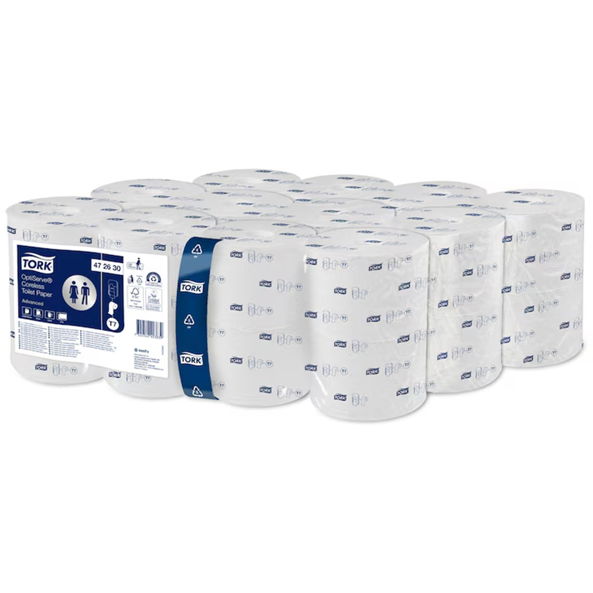 Tork OptiServe Advanced T7 White Coreless Toilet Paper (Pack of 24) | Tork | Toilet Rolls | Arco