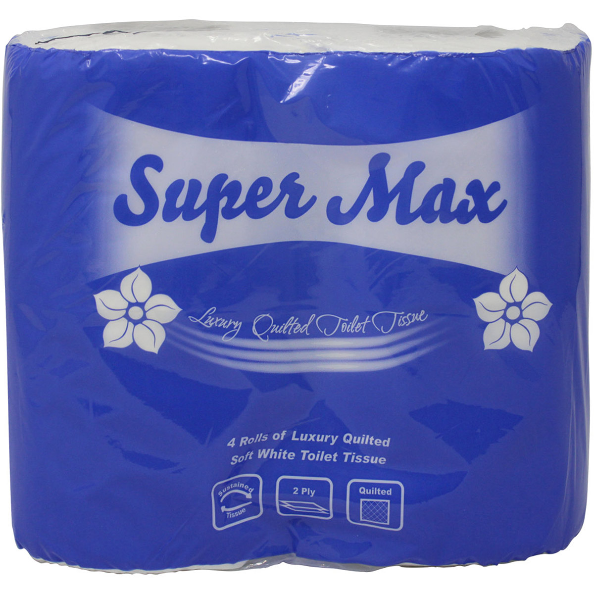 Super Max White Toilet Rolls 29.4m (Pack of 40) | Super Max | Toilet ...