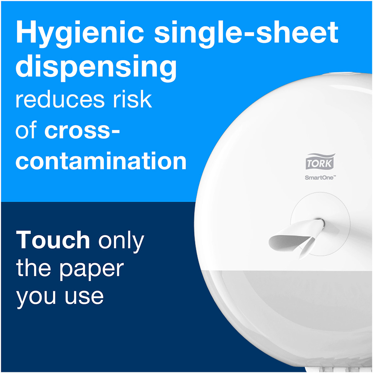 Tork SmartOne Advanced T9 White Mini Toilet Roll 111.6m (Case of 12 ...