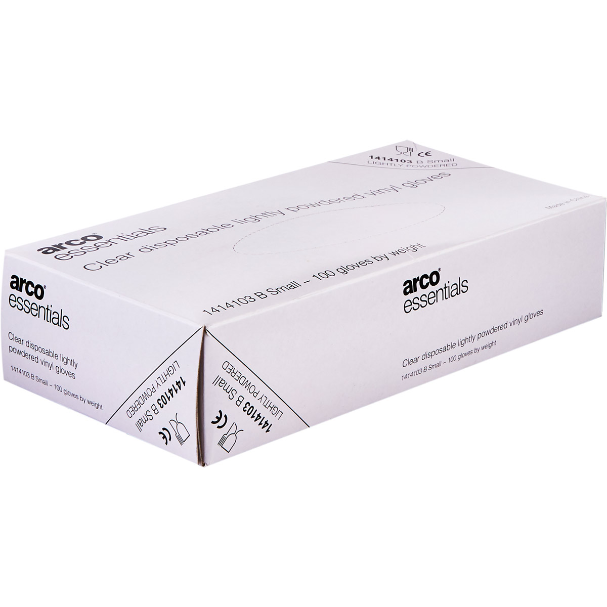 Arco Essentials Clear Vinyl Disposable Gloves (Box of 100) | Arco ...