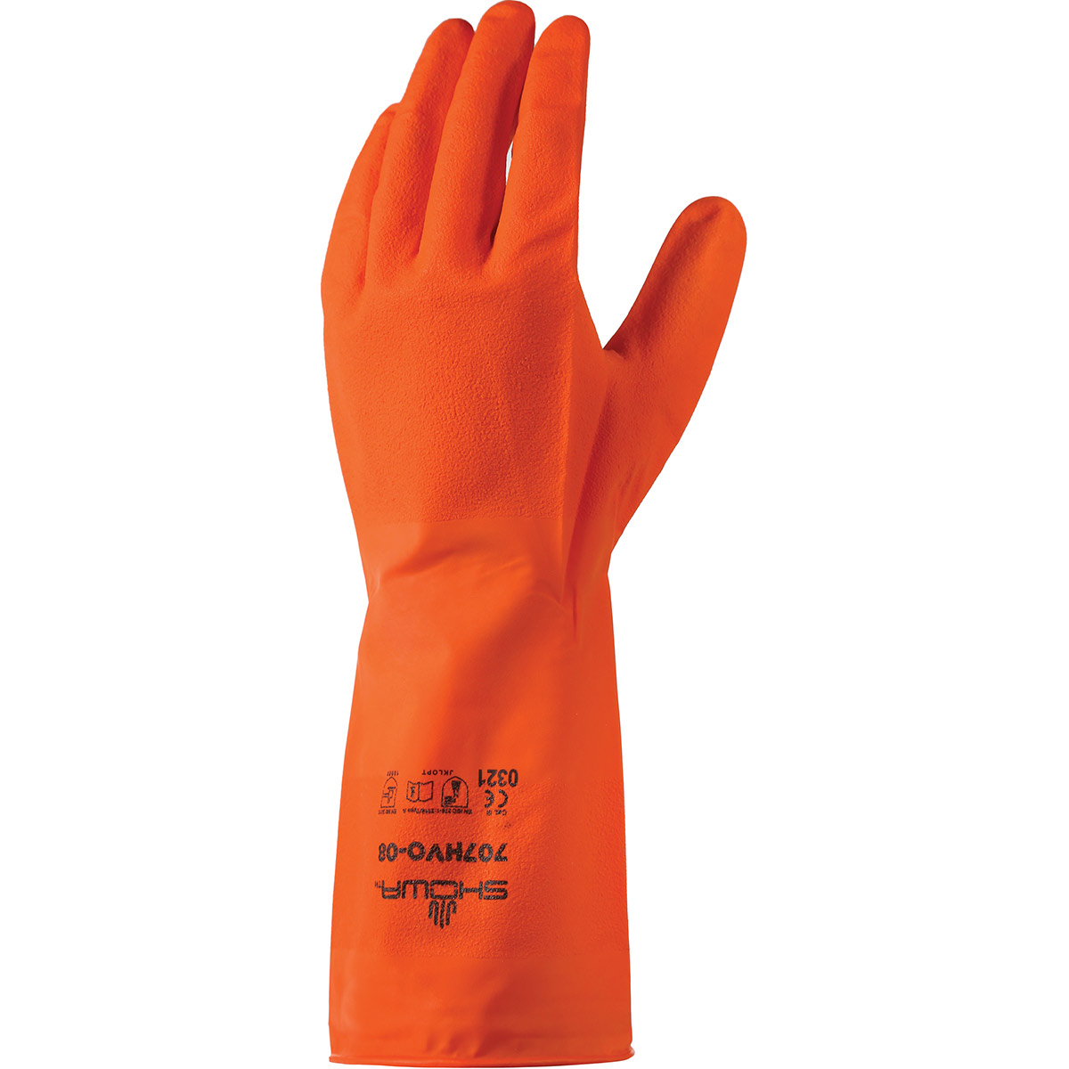 SHOWA 707HVO Orange Nitrile Disposable Gloves | SHOWA | Gauntlets | Arco