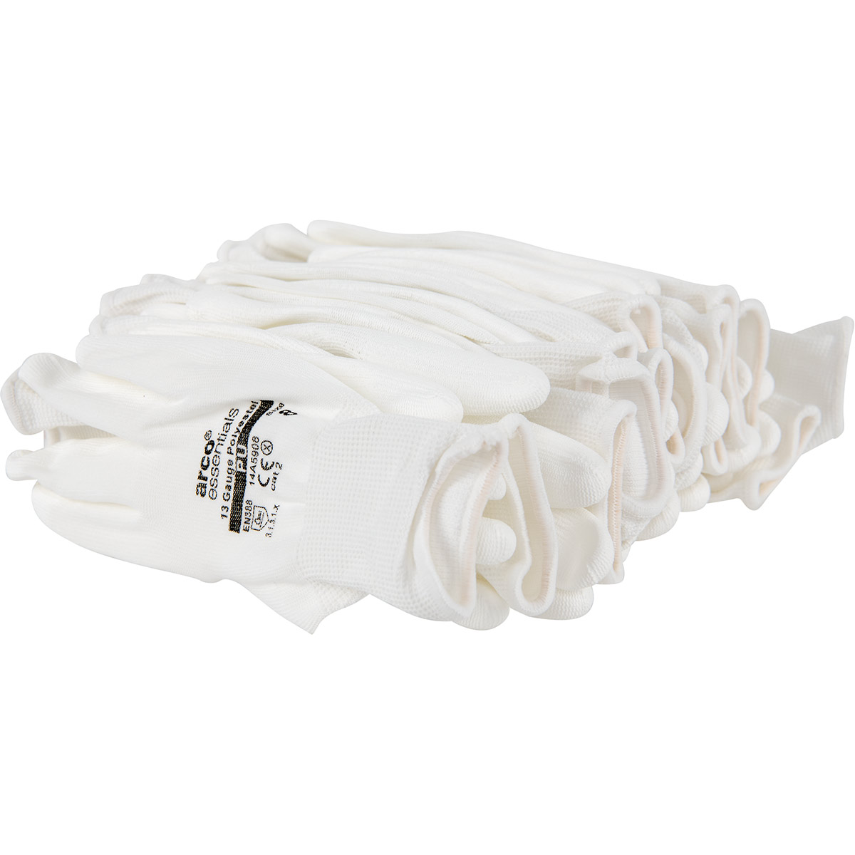 Arco Essentials White PU-Coated Work Gloves (Pack of 12) | Arco ...