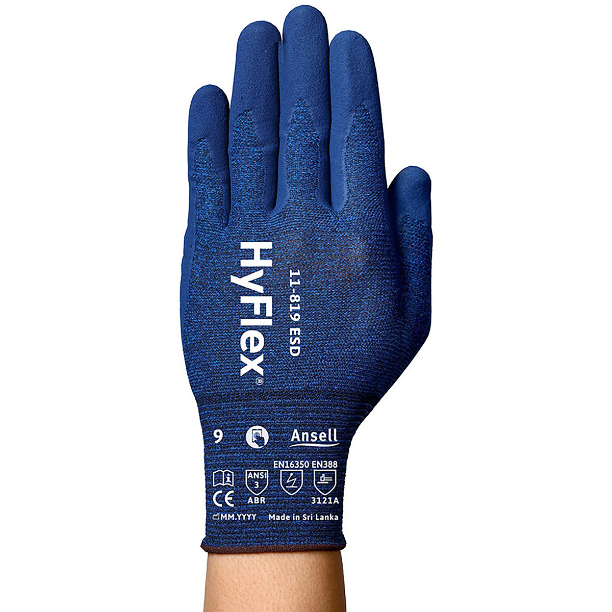 Ansell HyFlex 11-819 ESD Nitrile-Coated Touchscreen Work Gloves | Ansell | HyFlex | Arco