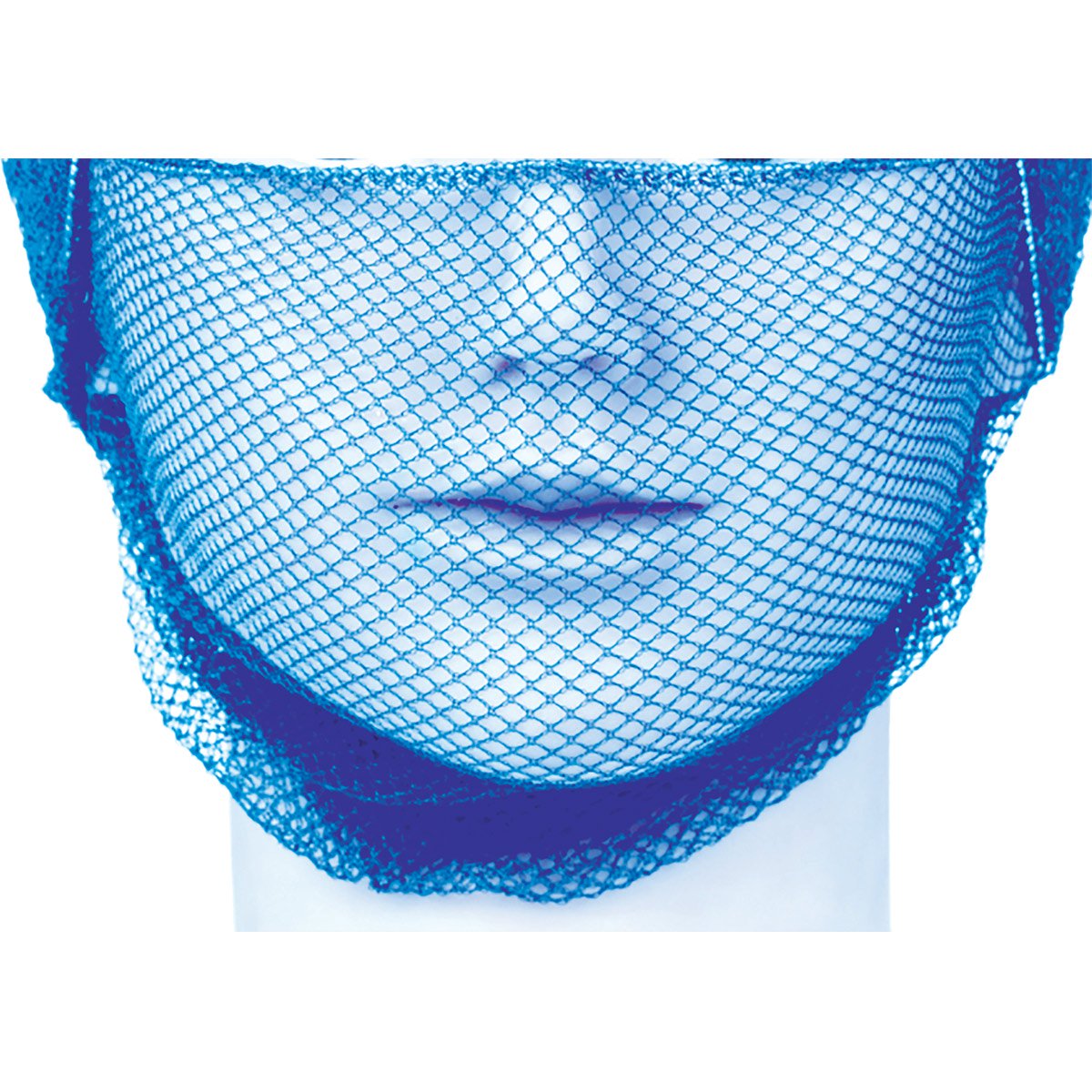 Lion 2926 Blue Close-Mesh Metal-Detectable Beard Nets (Pack of 100 ...