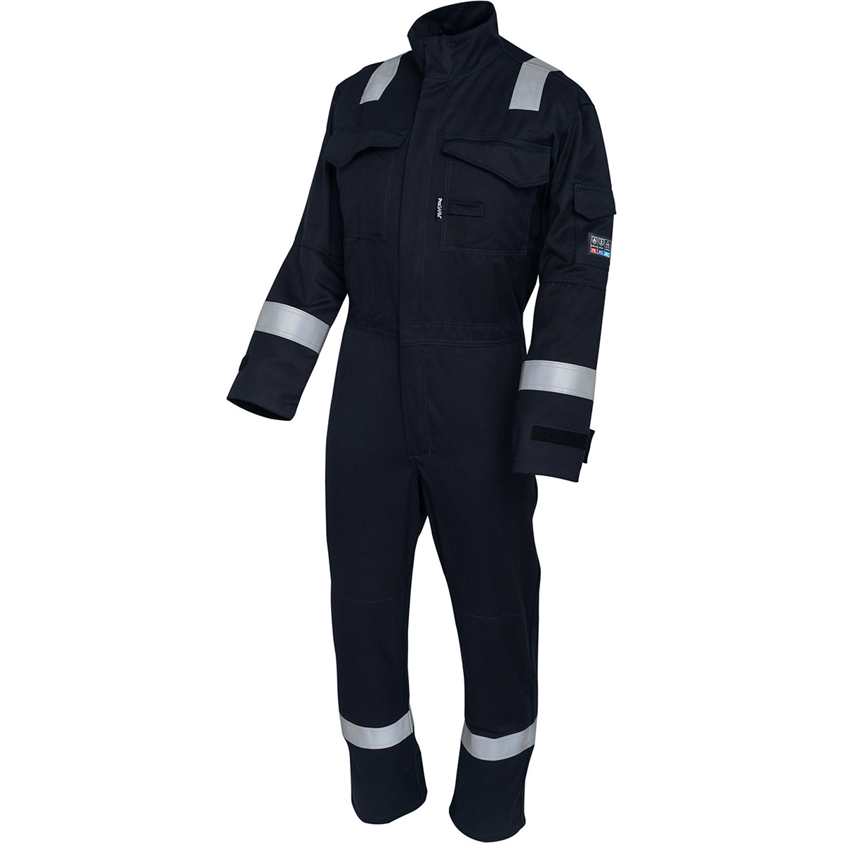 ProGARM 6100 Men’s Navy Arc-Flash Overalls with Kneepad Pockets ...
