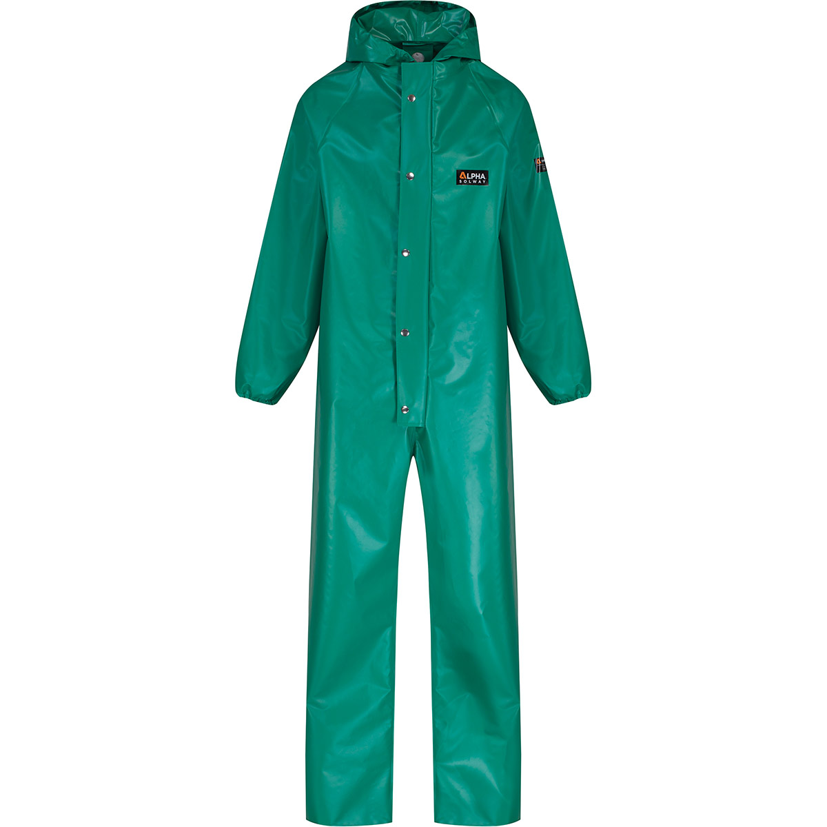 Alpha Solway Chemmaster Green Collared Chemical Coverall | Alpha Solway ...