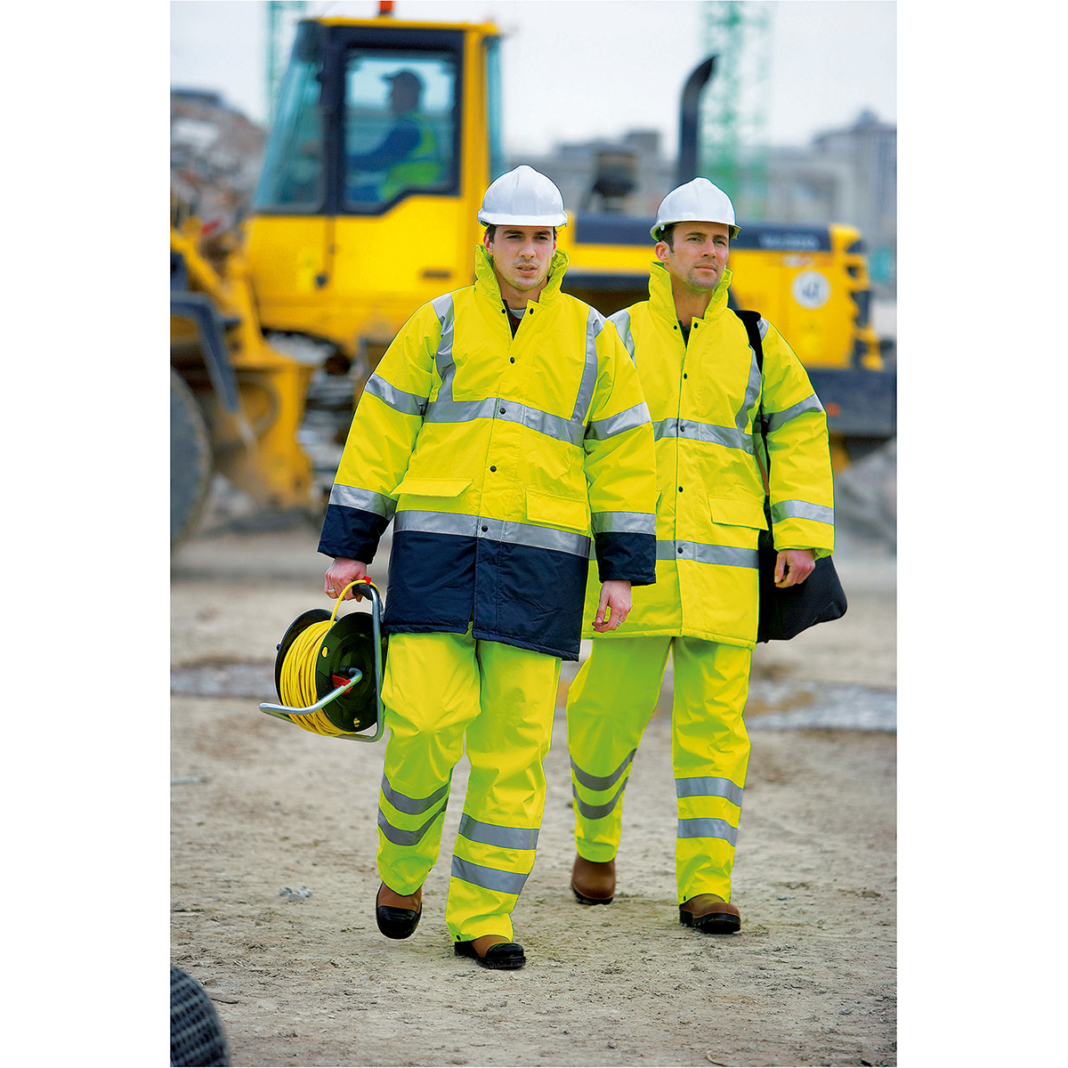 Arco Essentials Yellow Waterproof Hi-Vis Coat | Arco Essentials | Multi ...