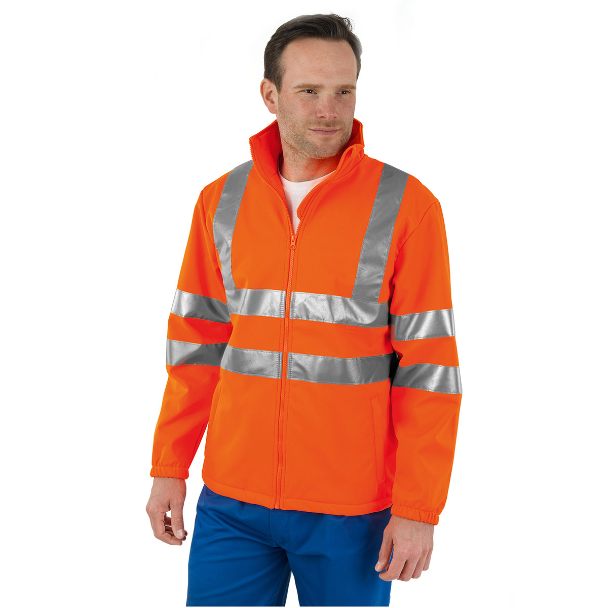 Arco Men’s Orange Hi-Vis Softshell Jacket | Arco | Hi-Vis Clothing | Arco