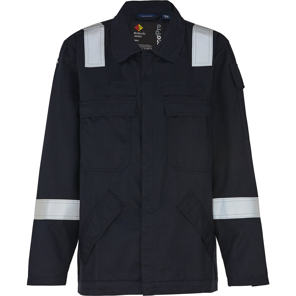 ArcoPro Navy Modacrylic Arc-Flash Jacket | ArcoPro | Multi-Hazard ...