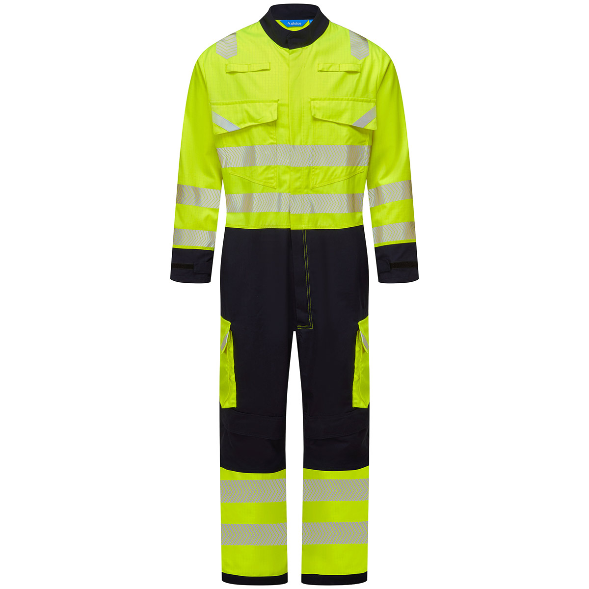 Alsico AFHC2 Yellow/Navy Hi-Vis Arc-Flash Overalls | Alsico | Alsico | Arco