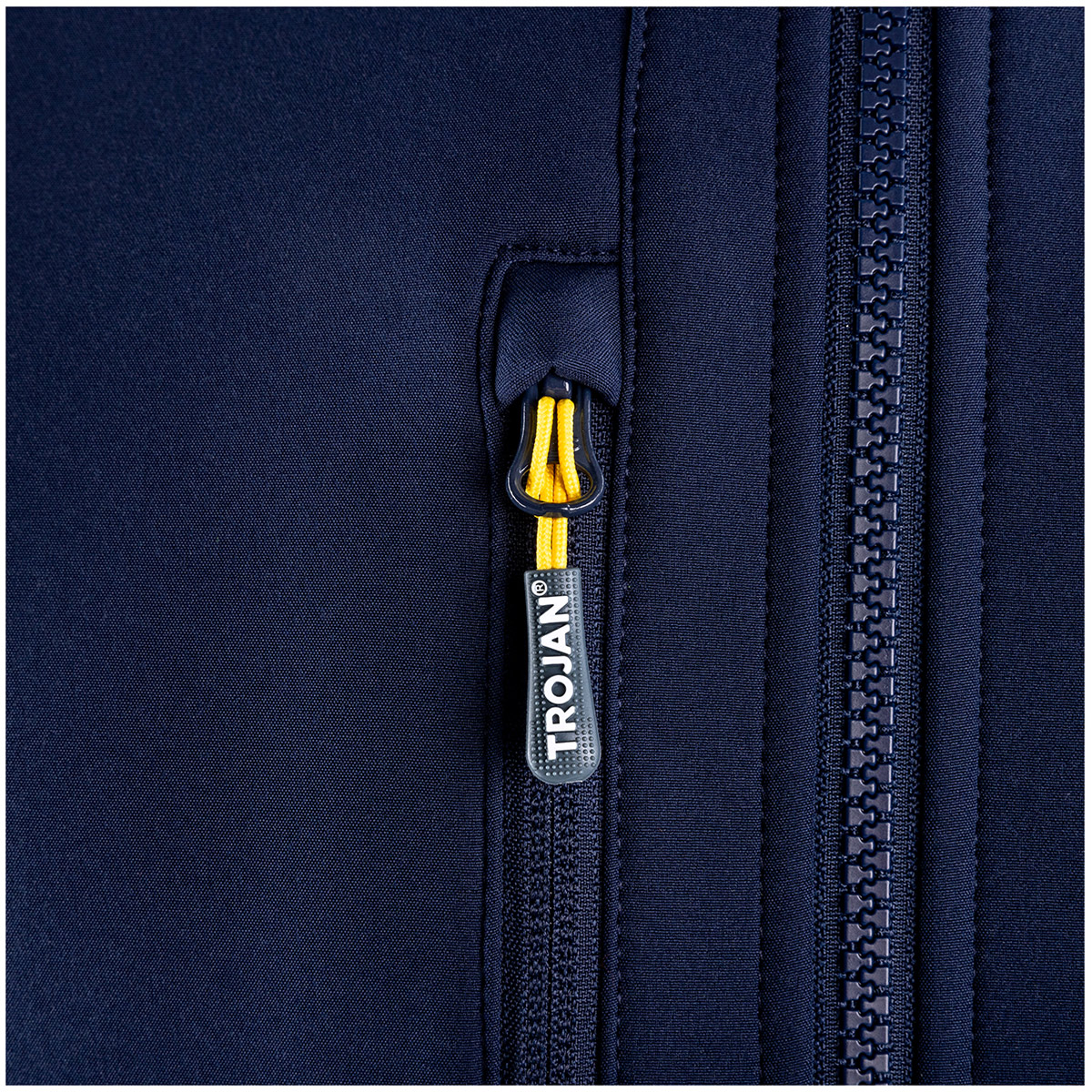 TROJAN Men’s Navy Hooded Softshell Jacket | TROJAN | Casual and ...