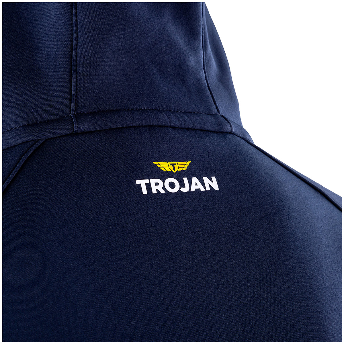 TROJAN Men’s Navy Hooded Softshell Jacket | TROJAN | Casual and ...