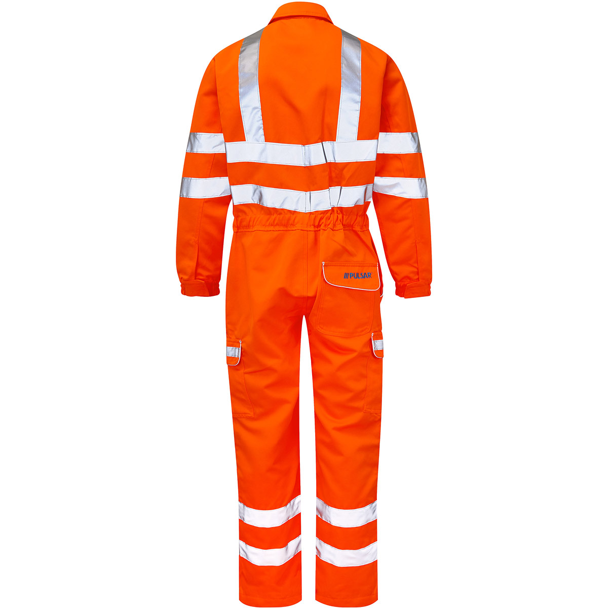 PULSAR PROTECT PR339 Orange Hi-Vis Overalls with Kneepad Pockets ...