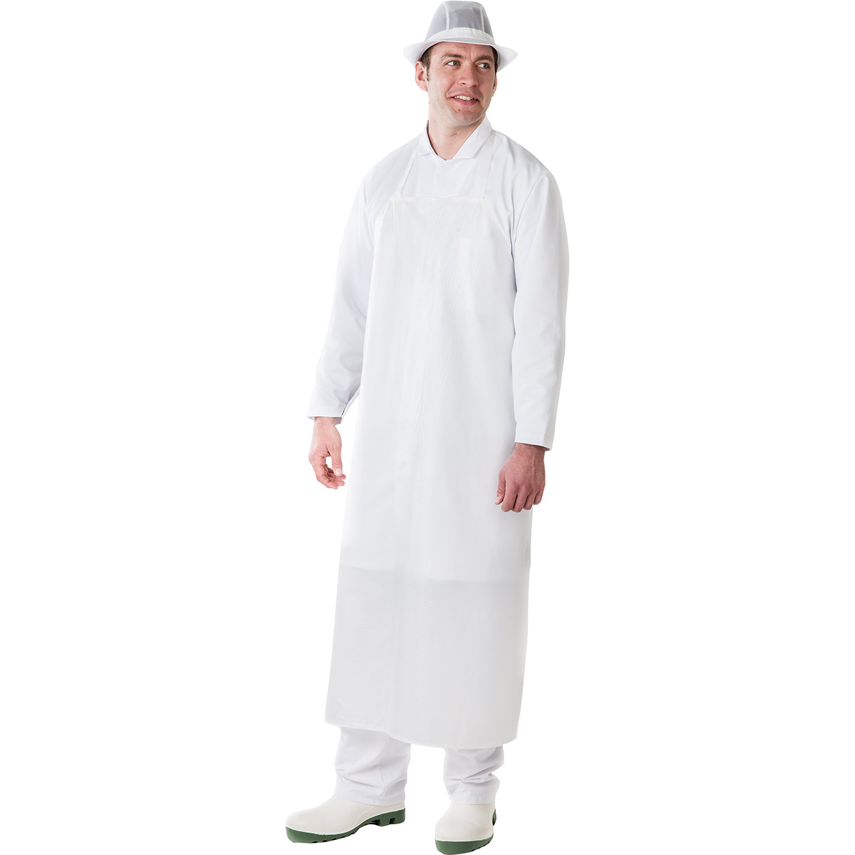 White Food Processing Apron 122cm x 91cm | Not Branded | Tabards ...