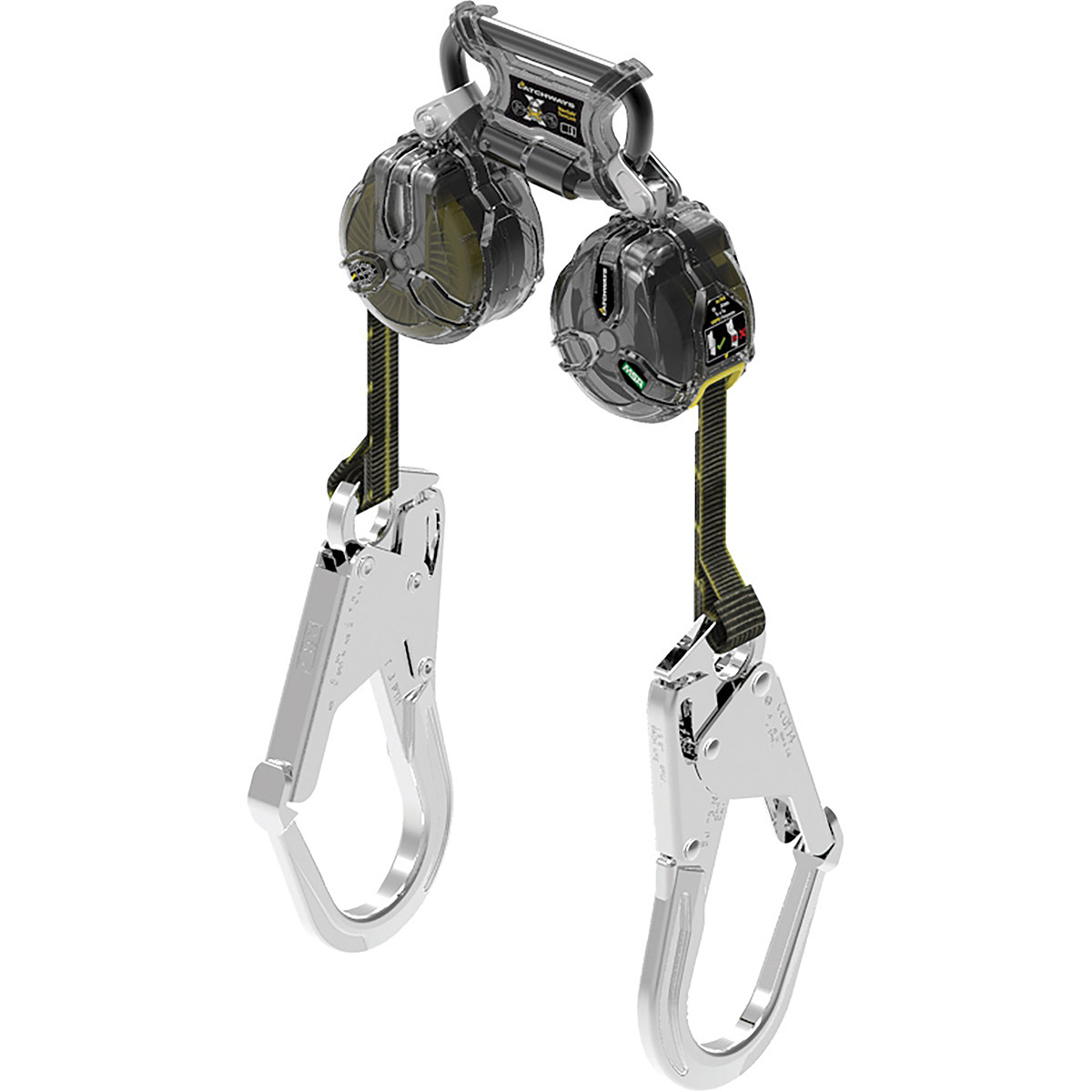 MSA V-TEC 1.8m Mini Twin Fall Arrester Block with Scaffold Hooks | MSA ...