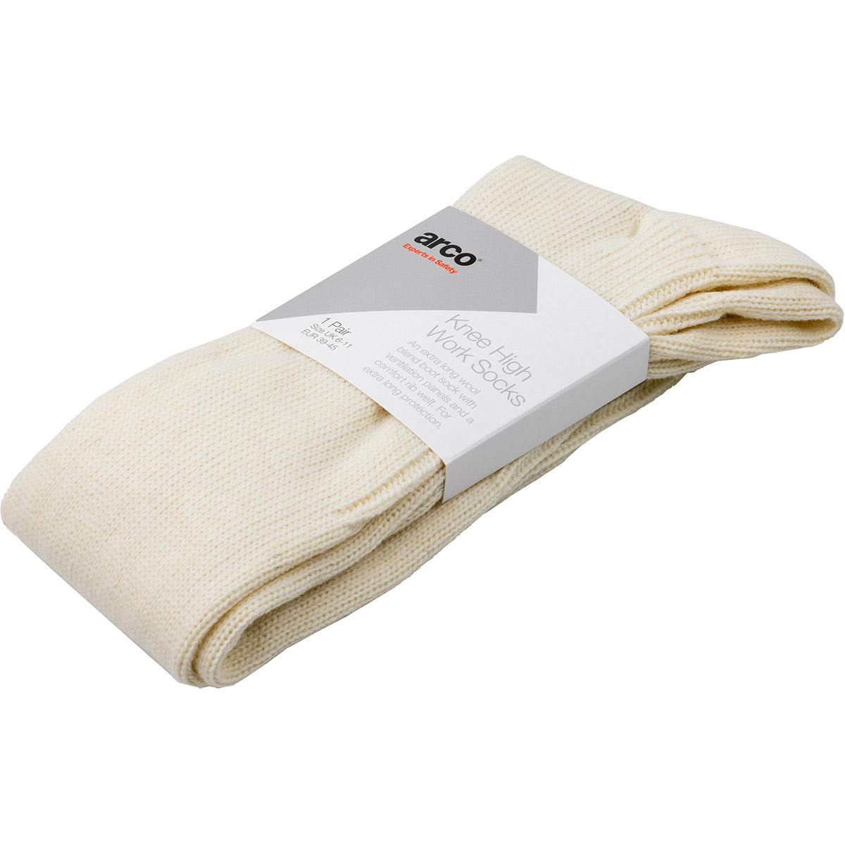 Arco Cream Knee-High Work Socks | Arco | Arco | Arco