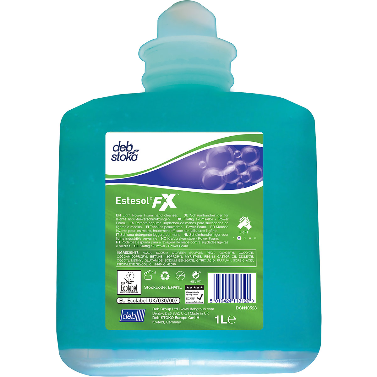 Deb Stoko Estesol FX Power Foam Handwash 1L | Deb | Soap, Handwash and ...