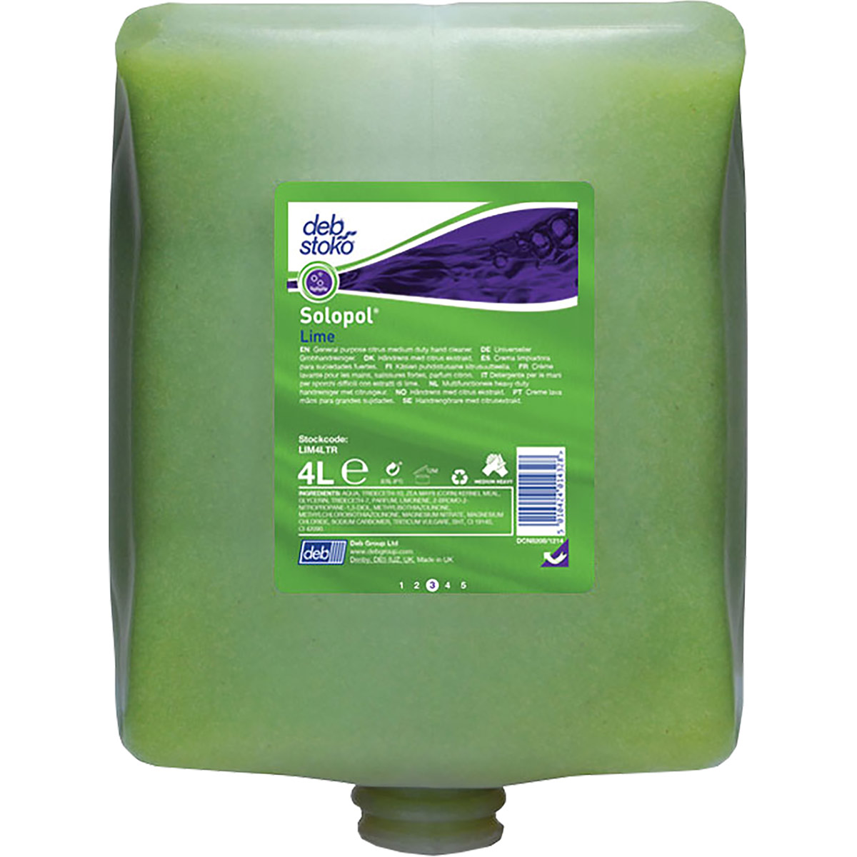 Deb Stoko Solopol Lime Hand Cleanser 4L | Deb | Soap, Handwash and ...