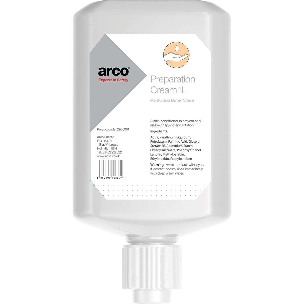 Arco Preparation Hand Cream 1L | Arco | Step 1: Protect | Arco