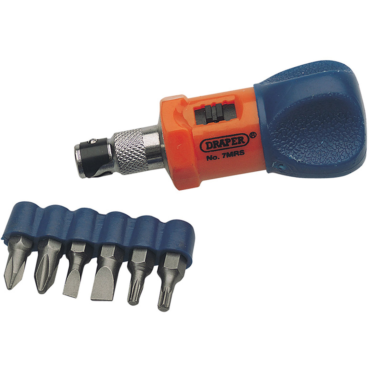 Draper Stubby Ratchet Screwdriver and Bit Set | Draper | Screwdriver ...