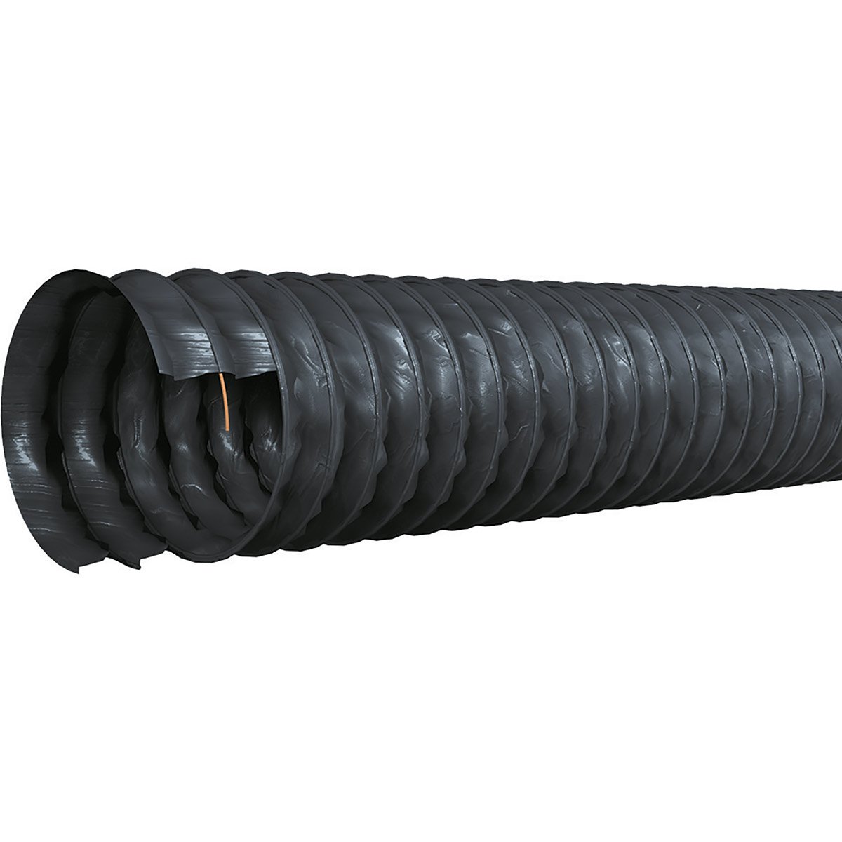 Black PVC Light-Duty Flame-Retardant Ducting Hose 6m | Not Branded ...
