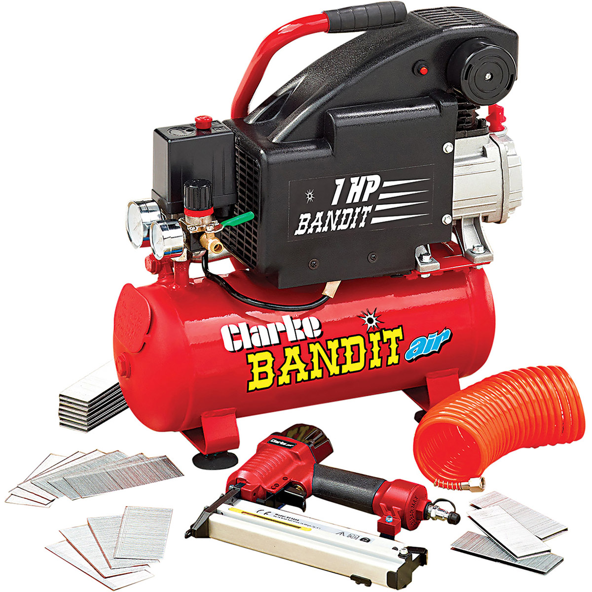 Clarke Bandit IV Air Compressor with Air Gun Kit | Clarke | Air ...