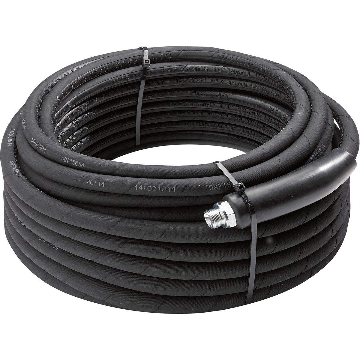 Black 200 Bar Water Hose Assembly with Female BSPP Hydraulic Fittings ...