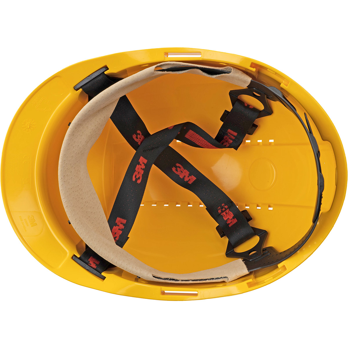 3M G3000D Yellow Vented Short-Peak Slip-Ratchet Safety Helmet | 3M ...