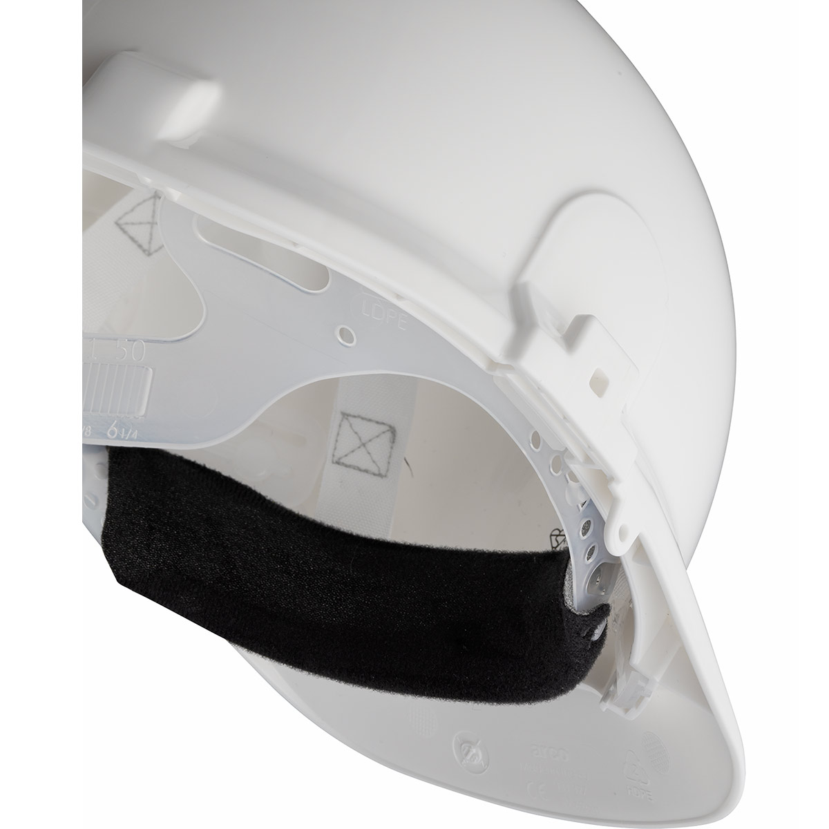 Arco Champion Plus White Unvented Slip-Ratchet Safety Helmet | Arco ...