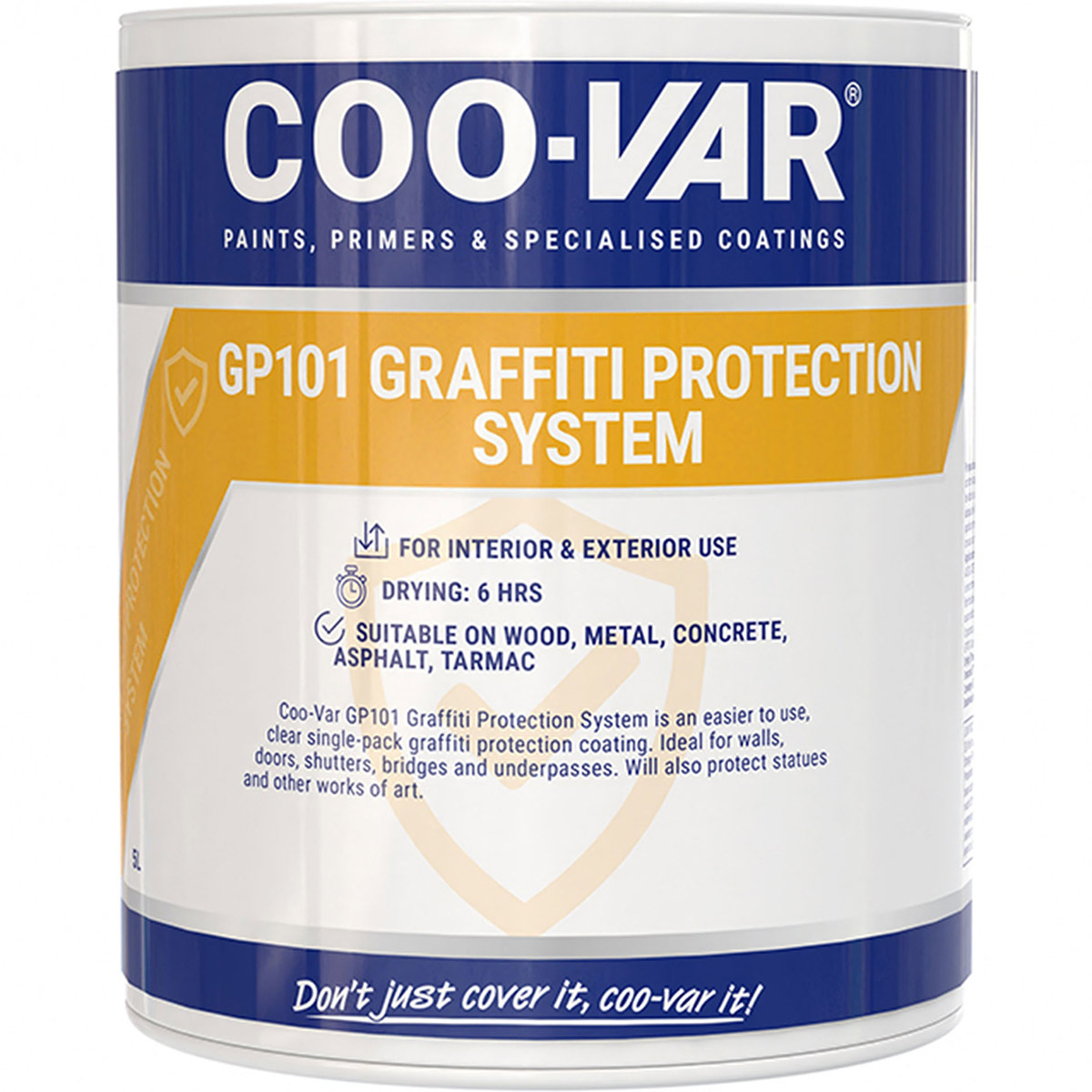 Coo-Var Graffiti Protection System Matte Clear Paint 5L | Coo-Var ...
