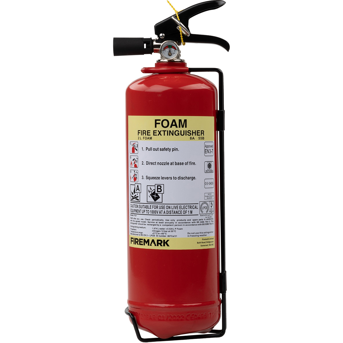 Firemark Foam Fire Extinguisher 2L | Firemark | Fire Extinguishers ...