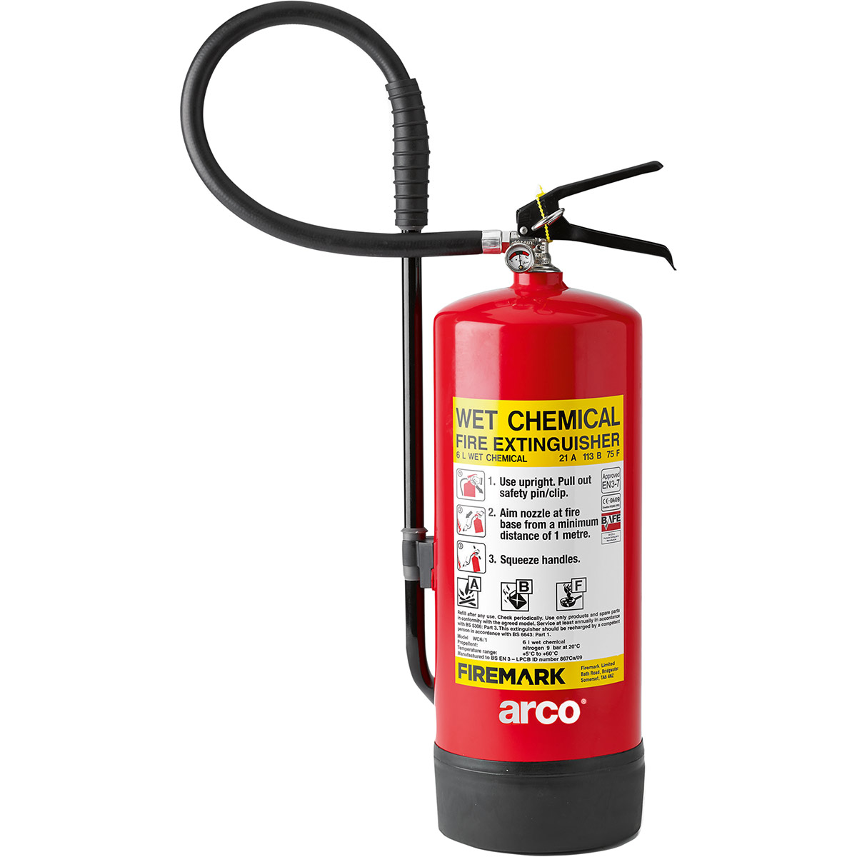 Firemark Chemical Fire Extinguisher 6L | Firemark | Fire Extinguishers ...