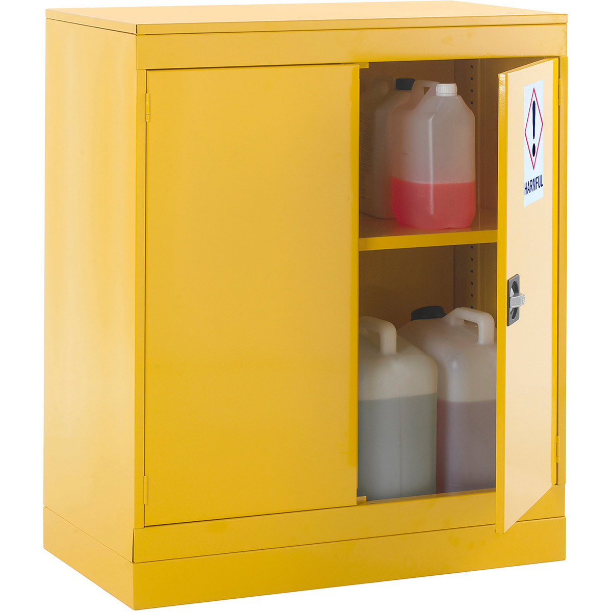 Link 51 Yellow One-Shelf Hazardous-Substance Cabinet 915mm x 505mm x ...