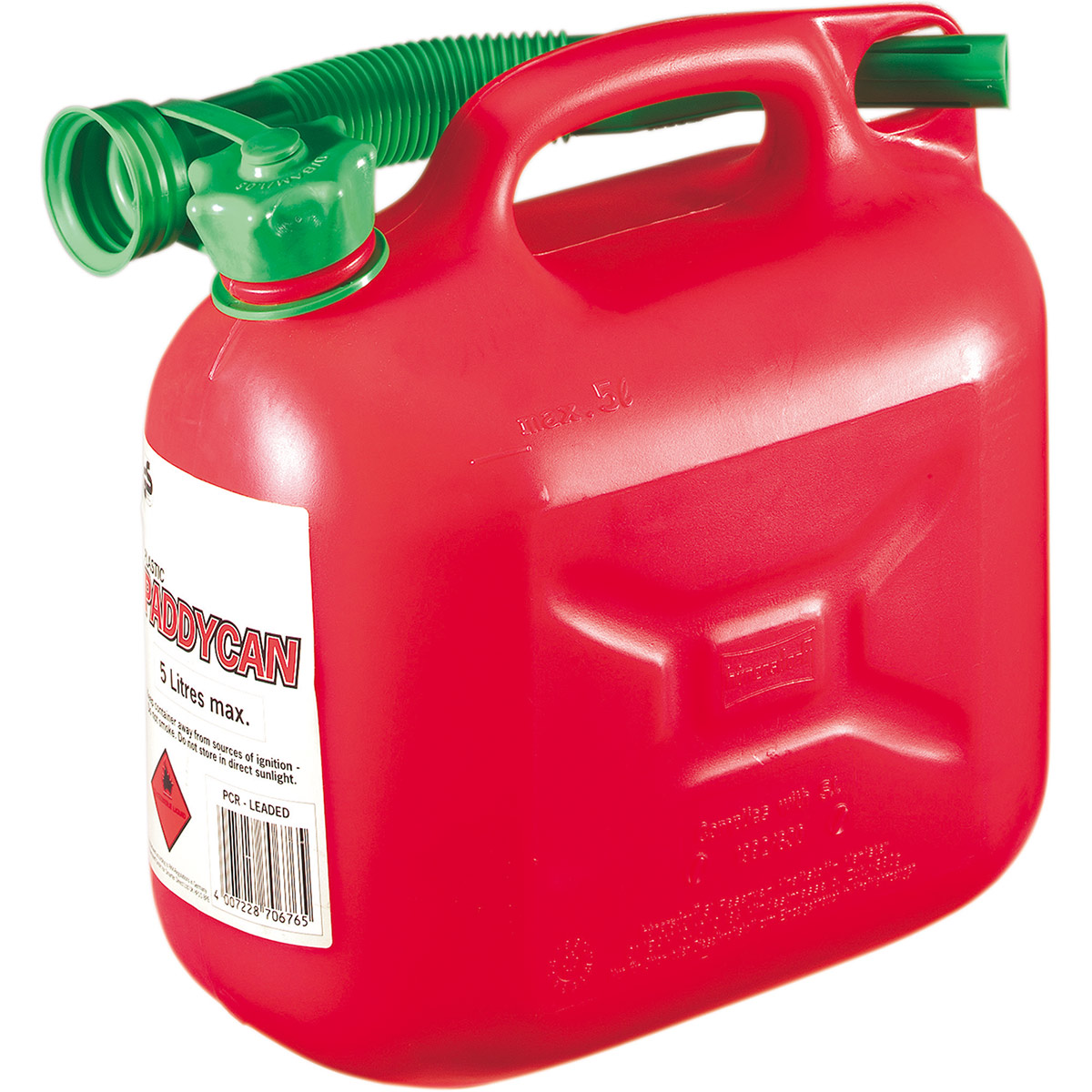 Rhino 5L Red Heavy-Duty Polyethylene Fuel Can | Rhino | Fuel & Gas Cans ...